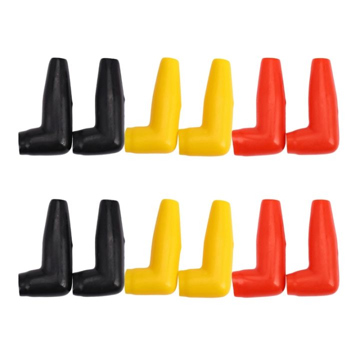 12Pc Electric Guard Motor Winch Cable Terminal Boot Rubber Cover Black ...