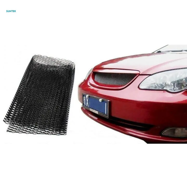 40x13" Automotive Car Black Grille Mesh Net Sheet 8x16mm Rhombus Shape ...