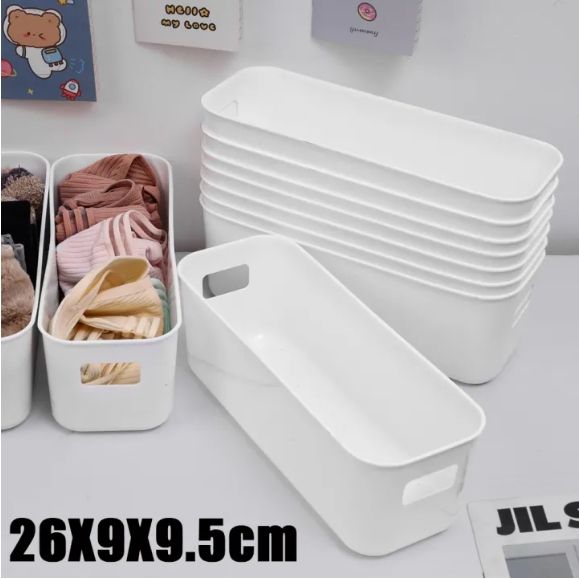 Multifunctional Rectangular Storage Box with Side Handle Socks Jewelry ...