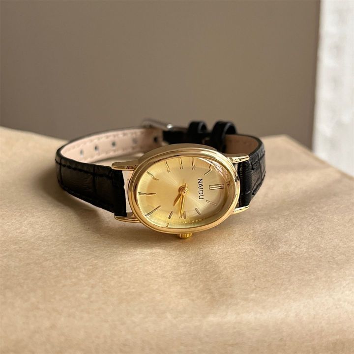 【Hengli jewelry story】Oval Watch for Women, Light Luxury, Vintage ...