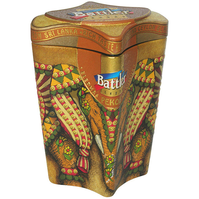 Battler - Tin Caddy - Ceylon Black tea ELEPHAS MAXIMUS - SUPER PEKOE ...