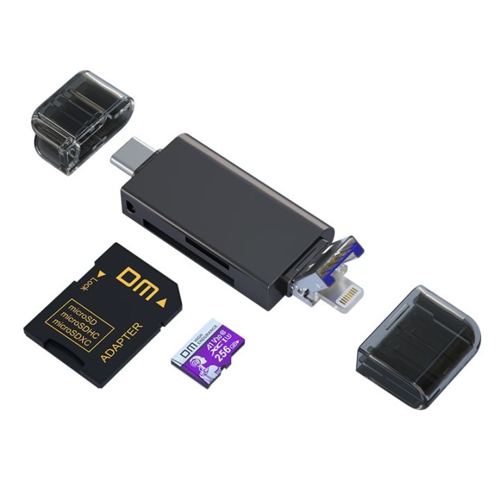 【Black 】 DM in 1 card reader CR023 SD/TF Muldti card reader USB ...