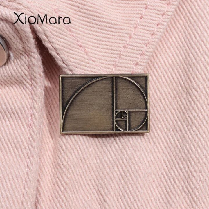 Spiral Golden Ratio Sacred Fibonacci Enamel Pin Math Educational ...