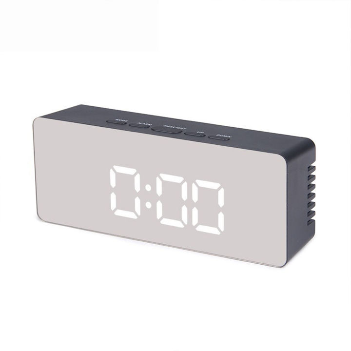 【Special offer】New Mirror Alarm Clock Digital LED Display Battery ...