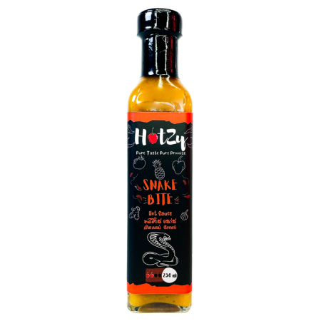 Hotzy 250ml Snake Bite Hot Sauce made with Pineapple- A rich pineapple ...