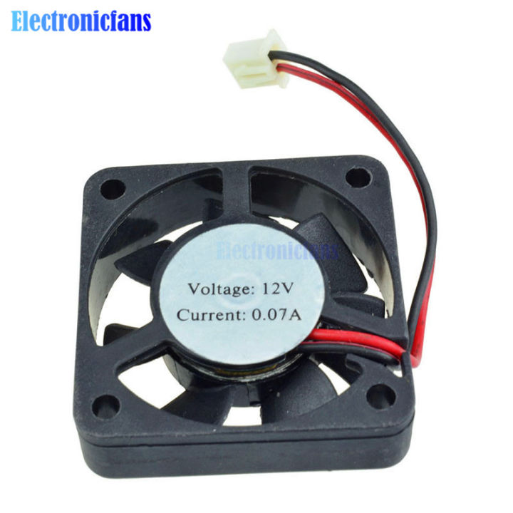 【Must-have】2Pcs Black 2 Pin 12V 40mm x 10mm 4010 Brushless DC Fan PC Cooling Cooler Fan For ...