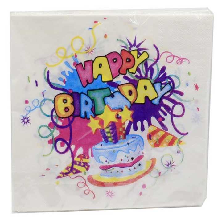 Happy Birthday Tissues (20 Pcs)Pack | Daraz.lk