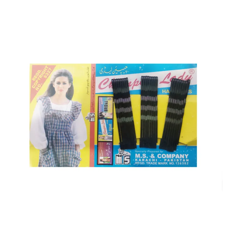 Champion Lady Black Bob Pin M.S. COMPANY KARACHI PAKISTAN Hair ...