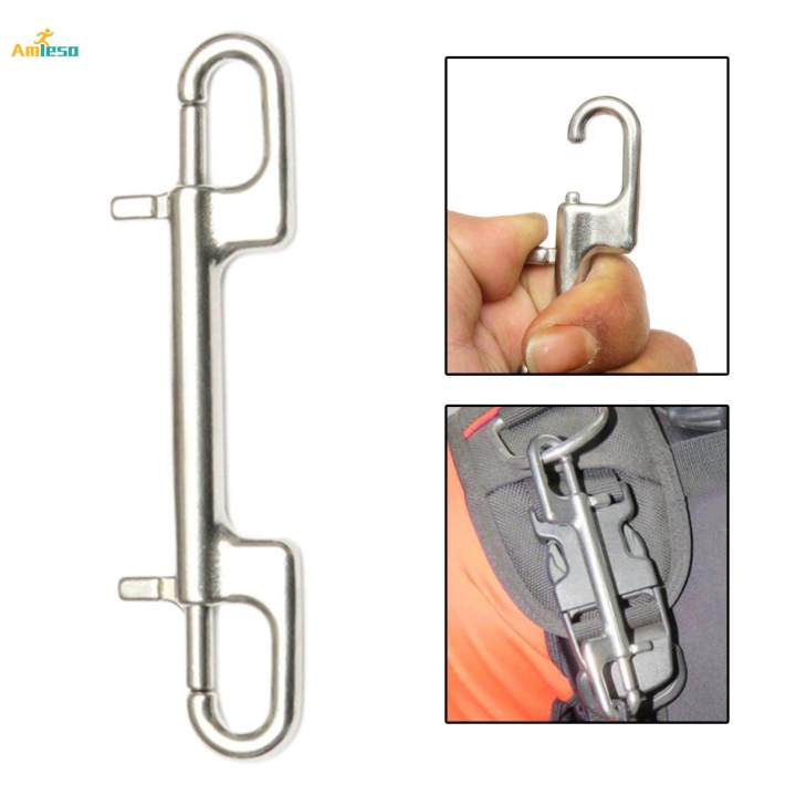Stainless Steel Swivel Eye Snap Hook Diving Buckle for Scuba Diving ...