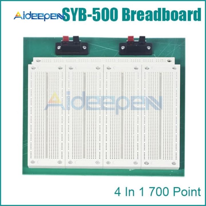 SYB-500 4 1 Breadboard 700 Position Point Solderless Breadboard | Daraz.lk