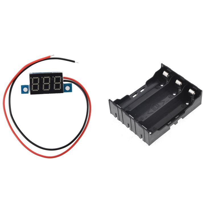 1 Pcs Mini Digital Voltmeter LED Voltage Display Panel Meter & 1 Pcs ...