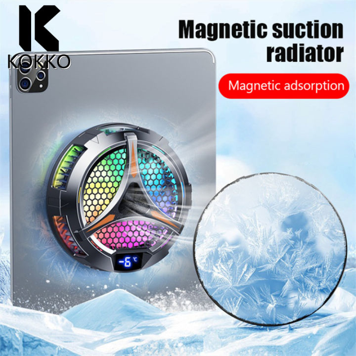 KOKKO X42 Cell Phone Cooler Fan With Temperature Digital Display Cooler ...