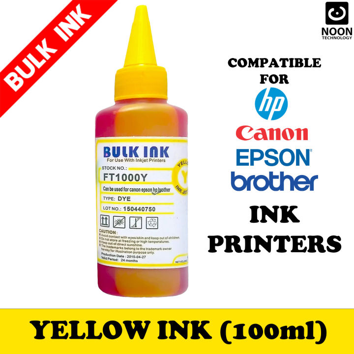 Universal Refill Ink Yellow 100ml Bottle | Daraz.lk