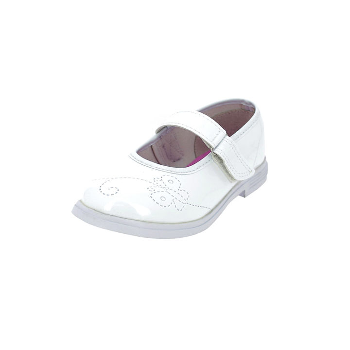 DSI SUPERSPORT Girls School Shoes Mary Jane White Ages of 05 - 07 years ...