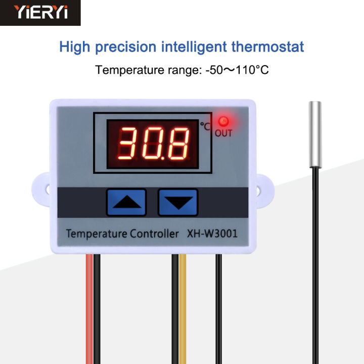 【ZOSR】New XH-W3001 Digital Temperature Controller - 50-110℃ adjustable ...