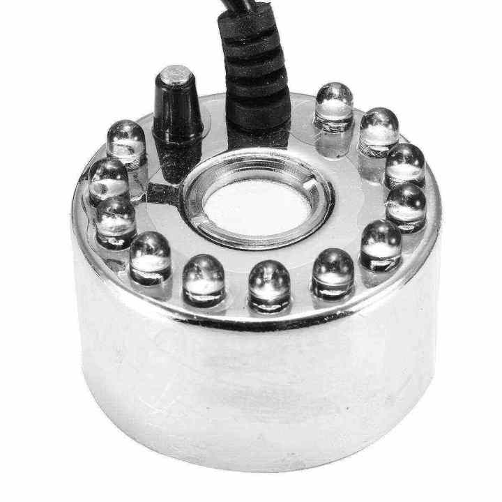 12 LED Mist Maker Fogger Waterproof Fountain Humidifier Ultrasonic ...