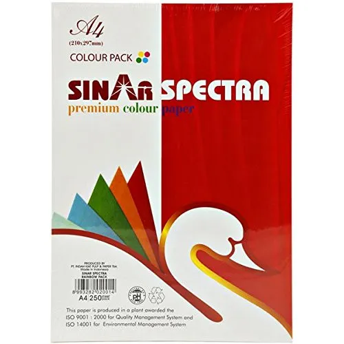 SINAR A4 size Spectra Premium Color Paper - 250 Sheets 210x297mm | Daraz.lk