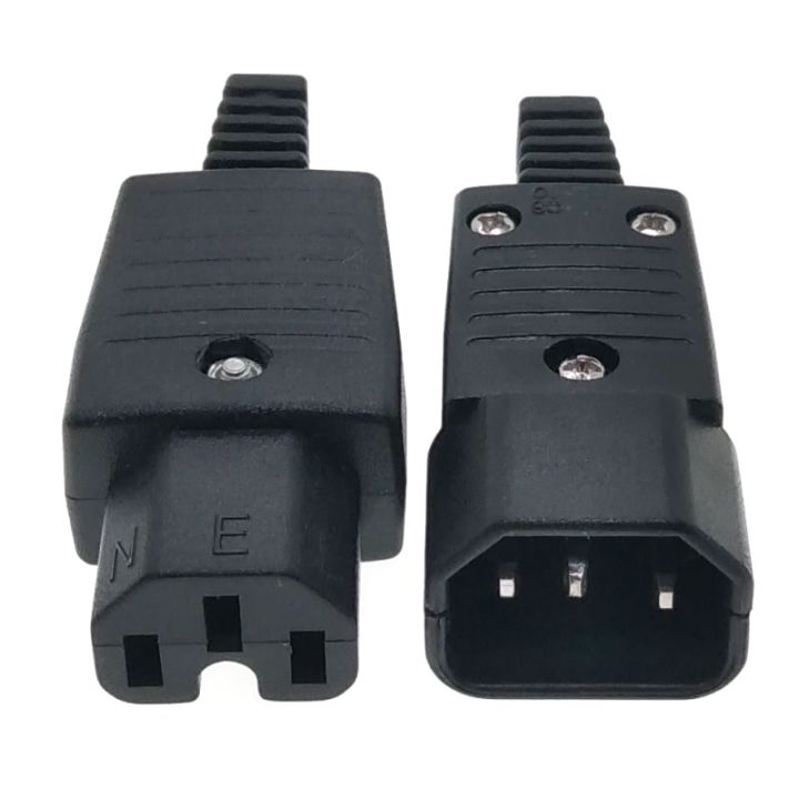 Iec C14 Male C15 Female Plug Socket Cord Rewireable Plug Pdu Psu ...
