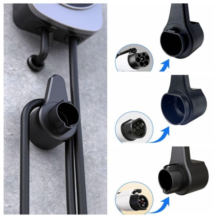 EV Cable Socket Accessories Wall Mount EV Car Charging Cable Holder ...