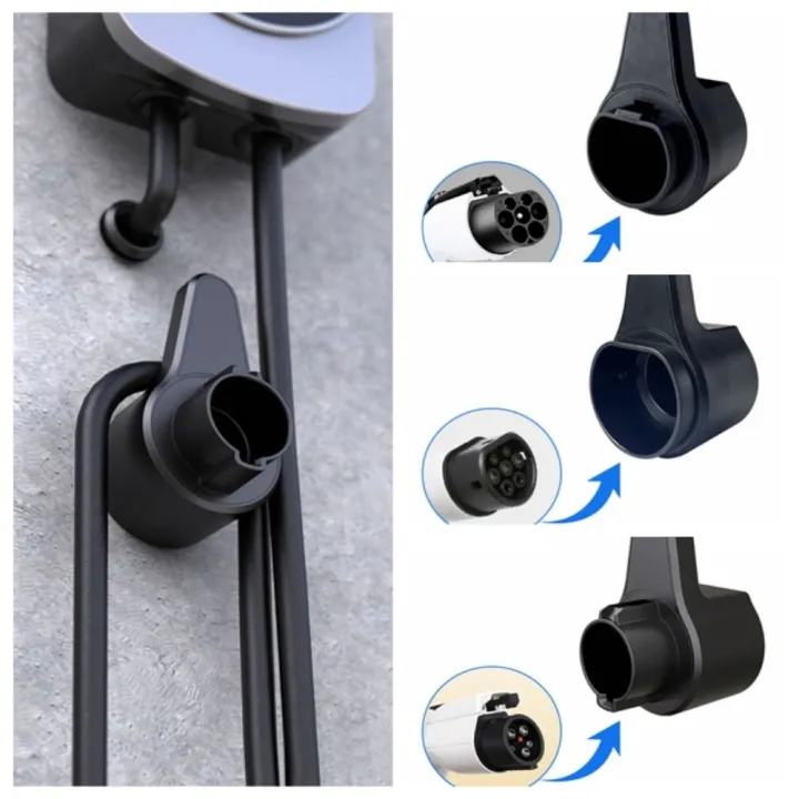 EV Cable Socket Accessories Wall Mount EV Car Charging Cable Holder ...