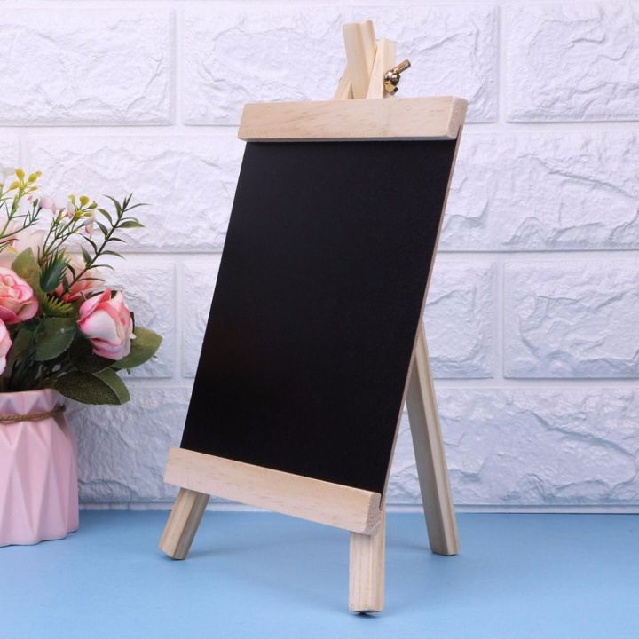 Mini Drawing Writing Collapsible Black Desktop Message Chalkboard Pine ...