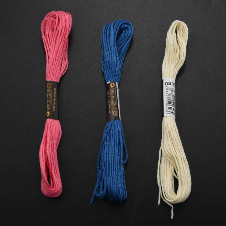 Rainbow Color Embroidery Thread Threads Bracelets Floss Crafts Floss ...