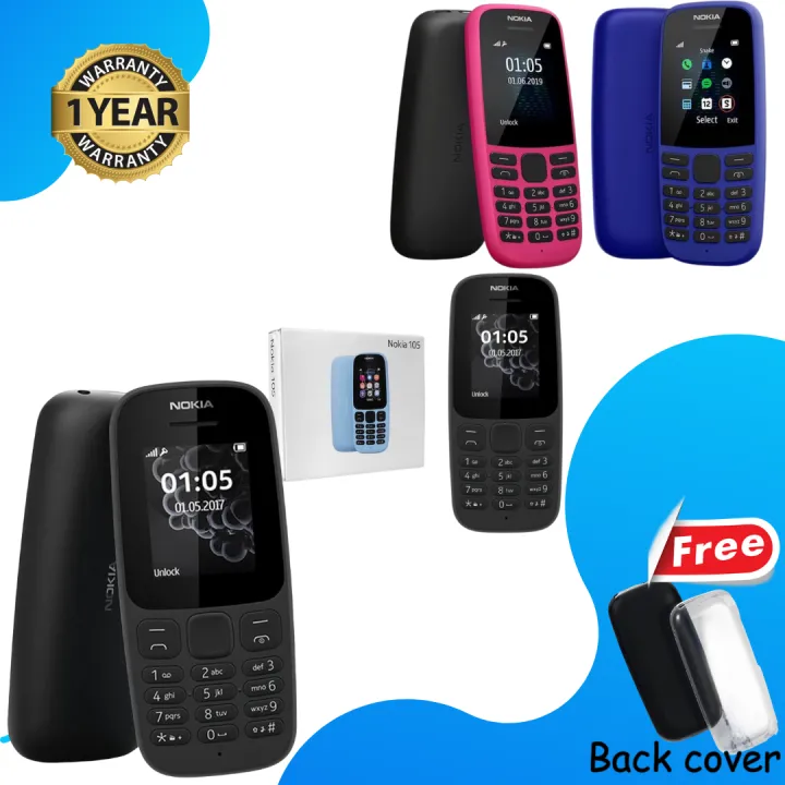 Nokia 105 2019 dual 4th edition_Withh Free Back cover..Original With ...