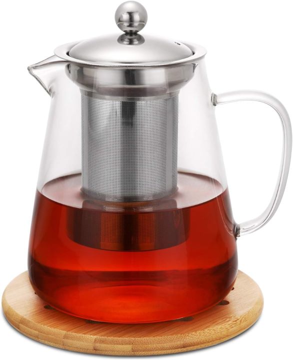 Glass Teapot with Infuser - 950ml | Daraz.lk