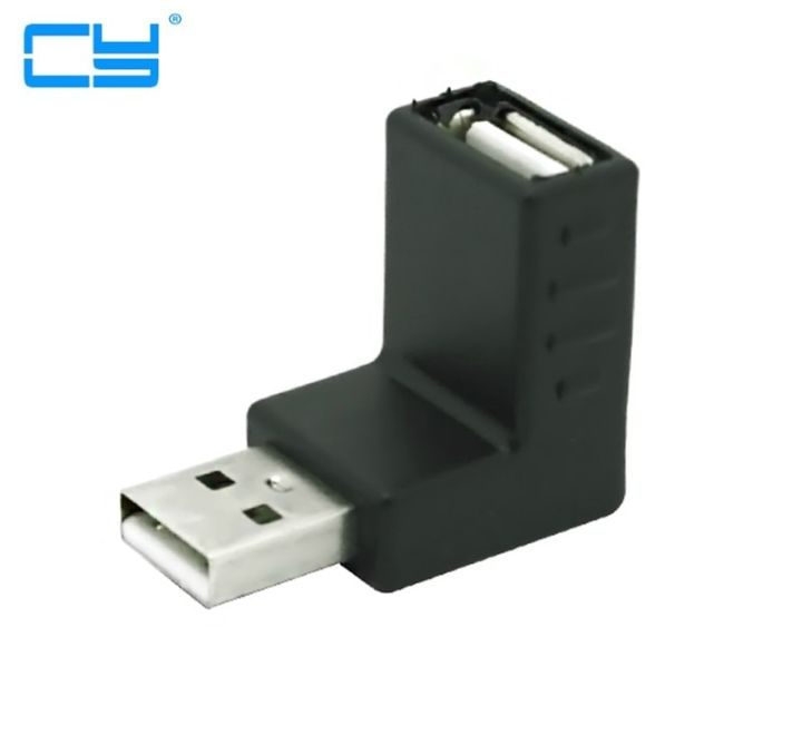【Universal Car Parts Store】Black 90 Degree Up Right L type USB A Male ...