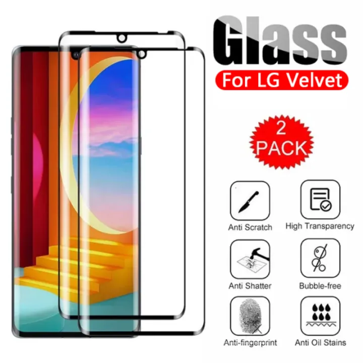 3D Curved Screen Protectors For LG Velvet HD Tempered Glass Anti ...
