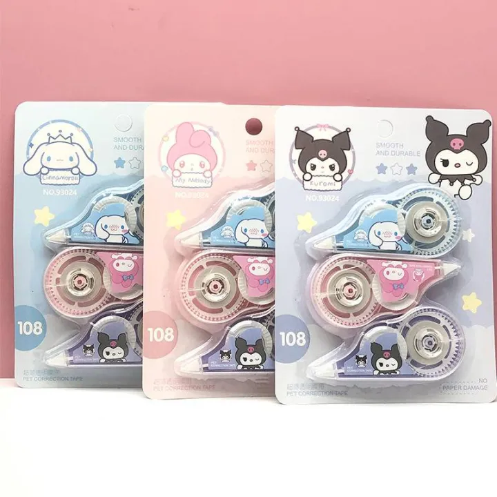 Random 1pcs Sanrio Mymelody Kuromi Cinnamoroll Correction Tape Roller ...