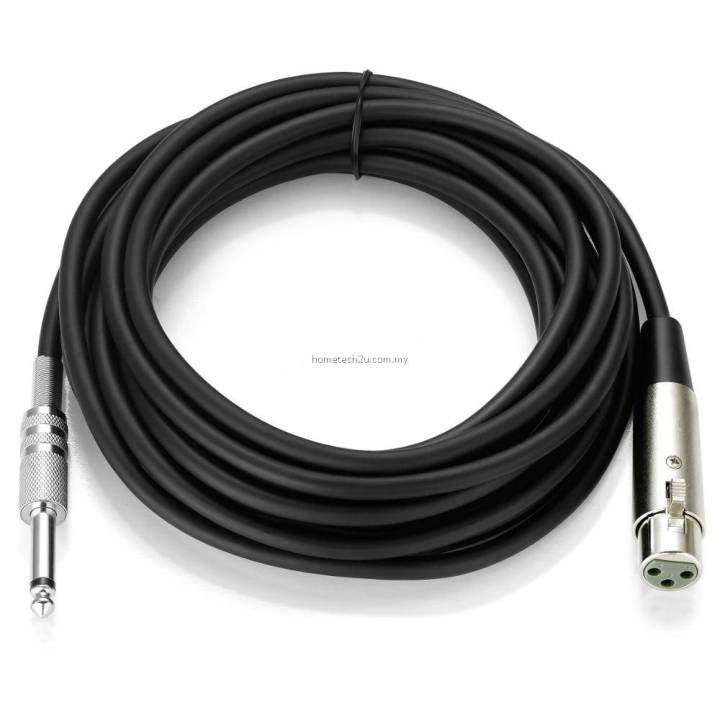 XLR Female to Male Microphone Cable (6.35mm) for Sound Amplifier | Daraz.lk