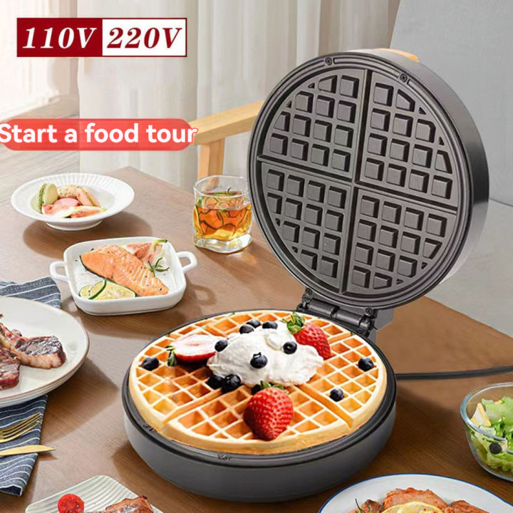 Sandwich Machine 110v Waffle Machine Large Heating Electric Pan Steak ...