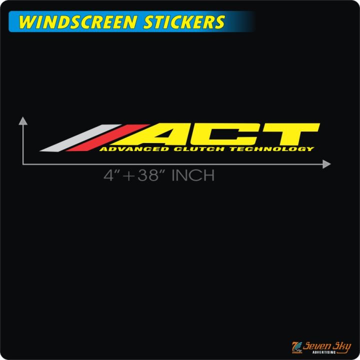 Windscreen ACT Tinted Stickers Car Buddy Van Alto WagonR Mini Car ...