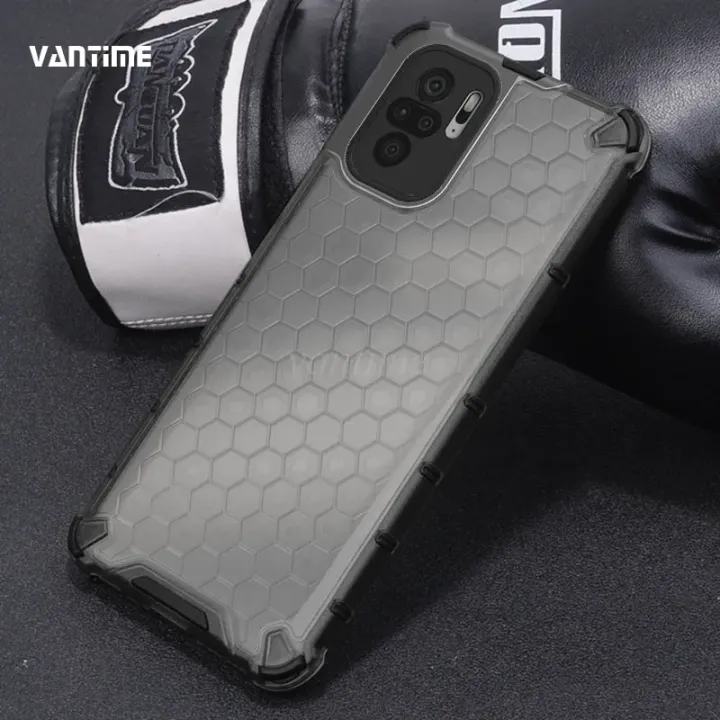Vantime for Xiaomi Redmi Note 10 4G / Redmi Note 10S Case Honeycomb ...