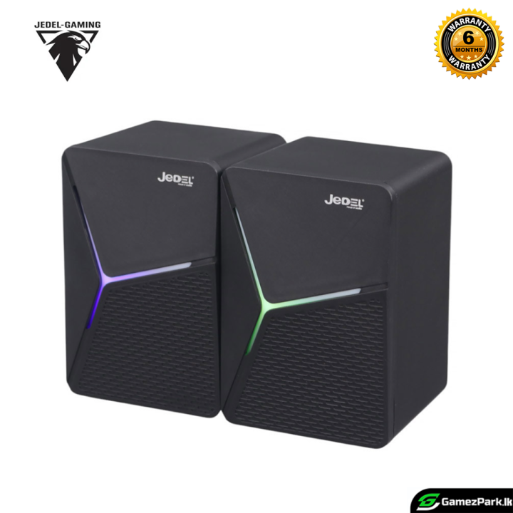 JEDEL S-553 Stereo Super Bass RGB Light PC Computer Speakers | Daraz.lk