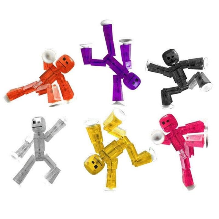 1pcs Random Color Stikbot Screen Animation Toys Shed With Diy Creat ...