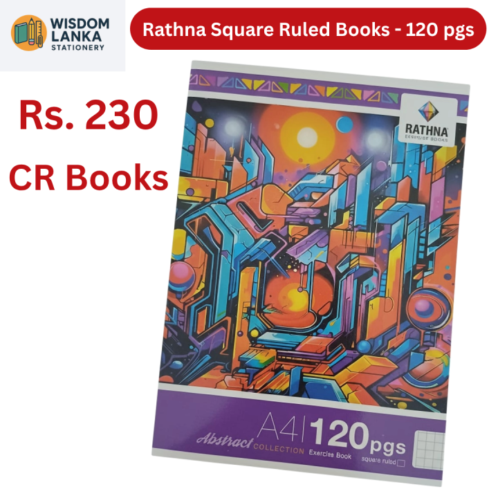 Rathna Square Ruled CR Books 120 Pages A4 Size Pages | Daraz.lk