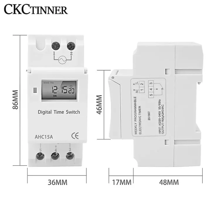 Sub Weekly Counter V 24V Controller 12 Programming Time Relay C15A Can ...
