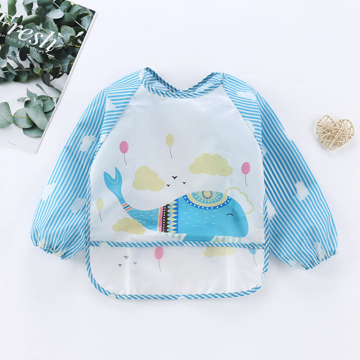【Fanco Toy store】(New) GC Baby long sleeves bib cute cartoon multi ...