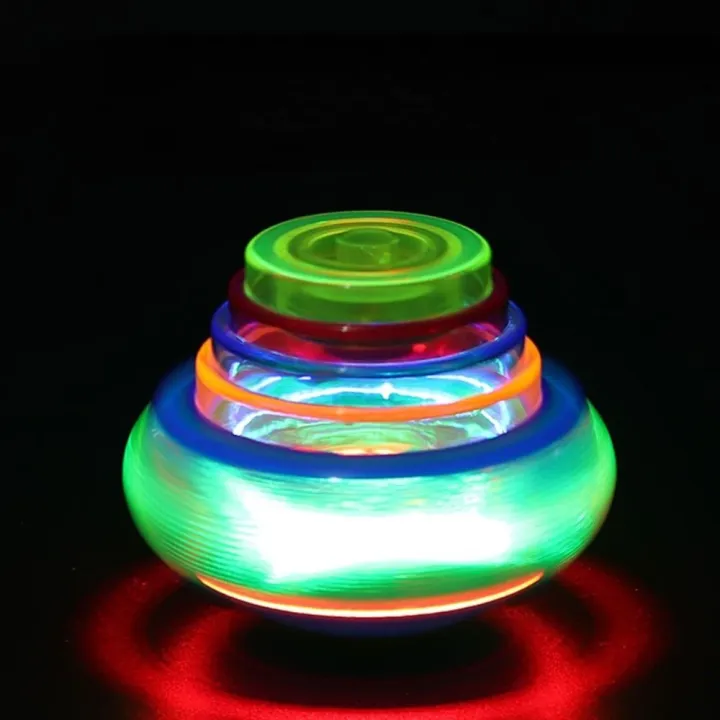 Plastic Party Outdoor Electric Gyroscope Glowing Toys LED Lights ...