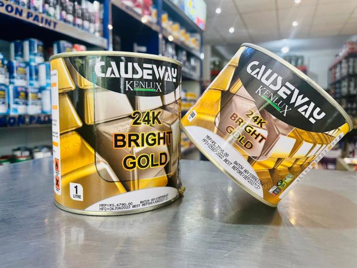 Asianpaints causeway kenlux Enamel 24k gold 1/2 C | Daraz.lk
