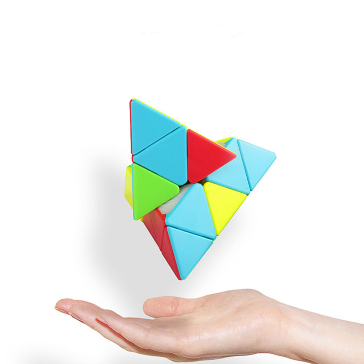 GC Plastic S2 Pyramid Speed Cube 3x3x3 Triangle Cube Puzzle Magic Cube ...