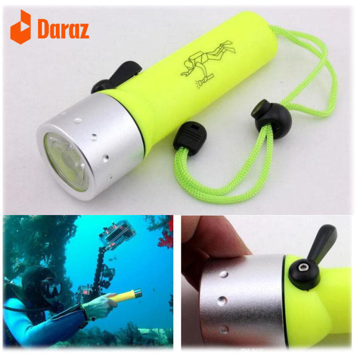 Waterproof Diving Torch Underwater Flashlight | Daraz.lk