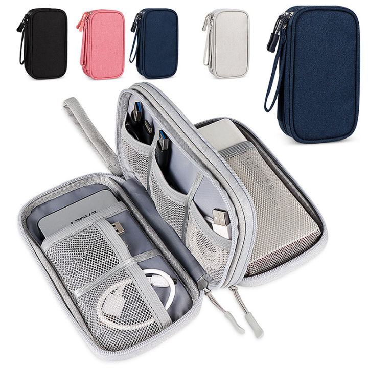 Travel Cable Bag Portable Digital Storage Pouch Charger Data Cable USB ...
