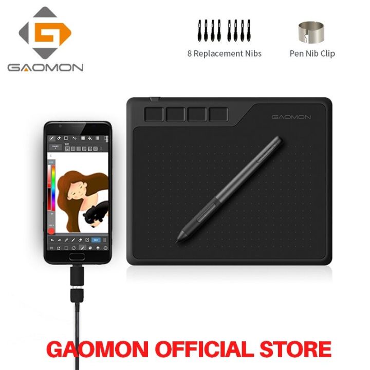GAOMON S620 Drawing Graphic Digital Tablet with Shortcut Keys and 8192 ...