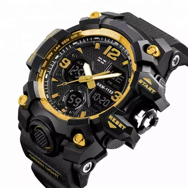 Sport Watch Waterproof S-Sport Watch 4 Colours Piaoma Dual Time | Daraz.lk