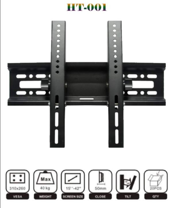 15"-42" ( HT-001) Flat Panel Tilt Mount TV Bracket A | Daraz.lk