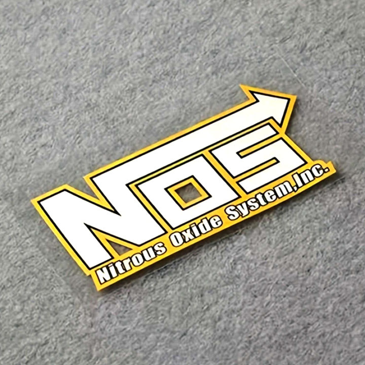 NOS Sticker Nitrogen Oxygen Sticker Car Emblem NOS Bottle Vinyl Decal ...