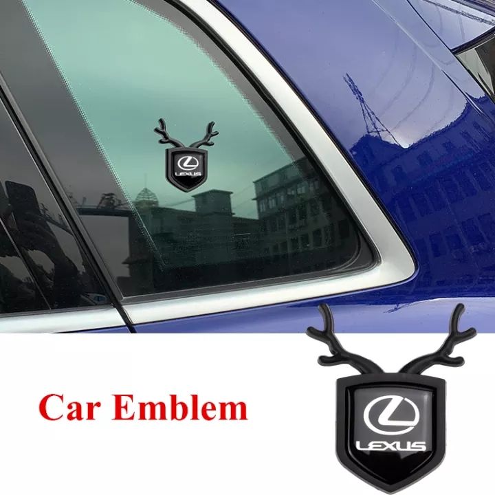 Night Knight 1pc car window logo sticker for lexus gx470 es350 lx570 ...